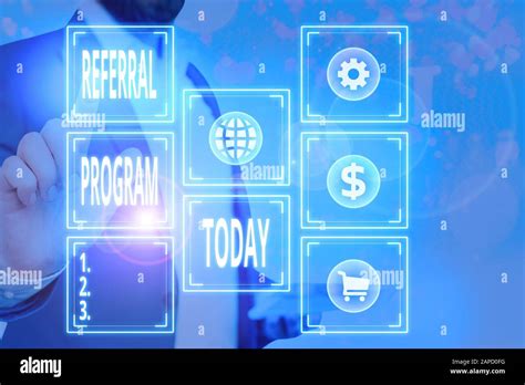 Word Writing Text Referral Program Business Photo Showcasing Employees