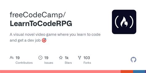 GitHub FreeCodeCamp LearnToCodeRPG A Visual Novel Video Game Where You Learn To Code And Get