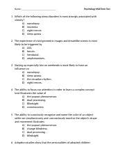 Psychology Mid Term Test Questions Analysis Course Hero