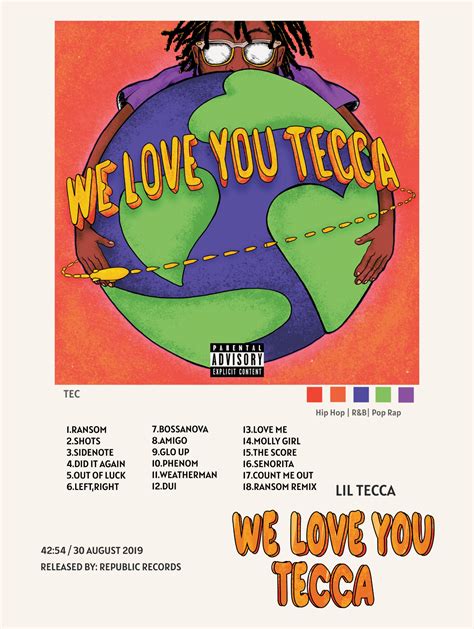 Lil Tecca We Love You Tecca Culturedprint