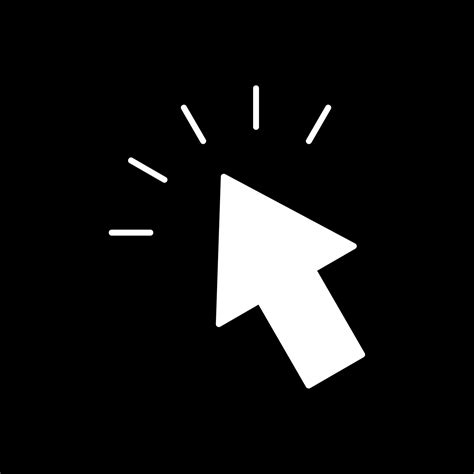 Mouse Cursor Glyph Inverted Icon 42820052 Vector Art At Vecteezy