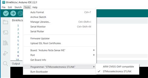 Arduino Doesn T See The STLink Programmer Nicla Sense ME Arduino Forum