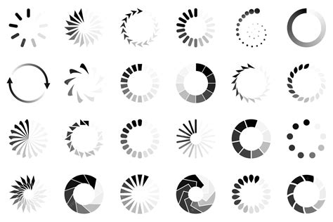 로더 아이콘 벡터 원 버튼 업로드 다운로드 라운드 프로세스 벡터 그림에 대한 로드 기호 기호 진행률 표시줄 프리미엄 벡터