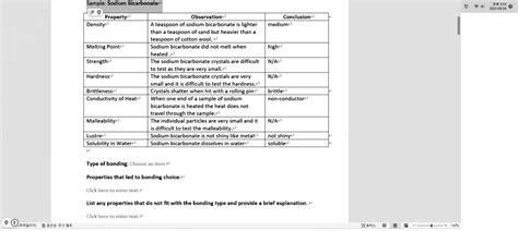 solved texts lab activity 1 bonding experiment part 1 a sample of