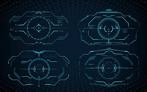 Sci Fi Interface Vector Hd Images Hud Compass Or Aim Control Panel