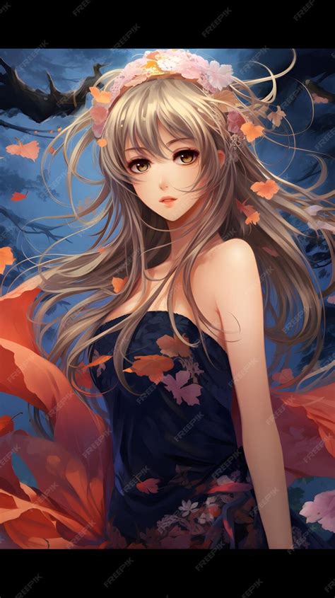 Anime Girl In Cute A 18 Year Old Premium Ai Generated Image