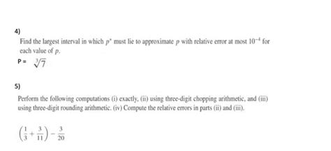 Solved Find The Largest Interval In Which P Must Lie To Chegg