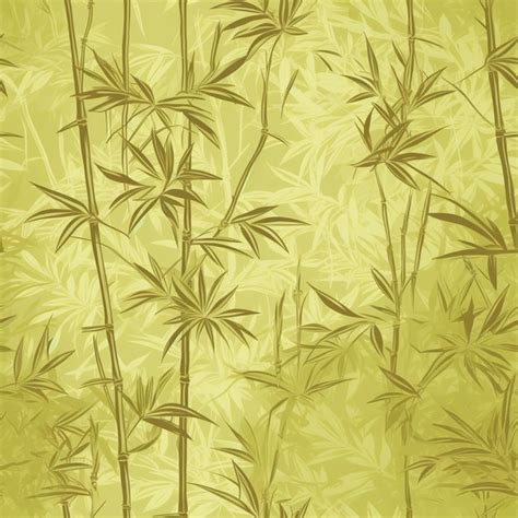 Premium Ai Image Seamless Pattern Of Bamboo On A Green Background