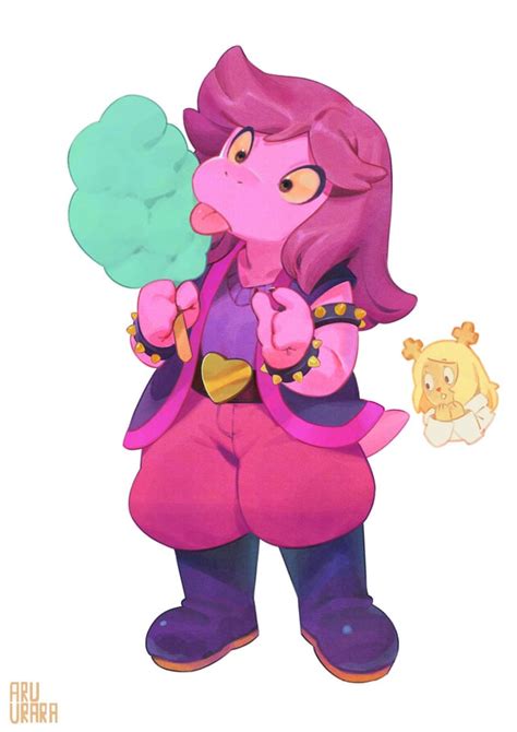 Chibi Susie Enjoying Her Cotton Candy By Aruurara R Deltarune