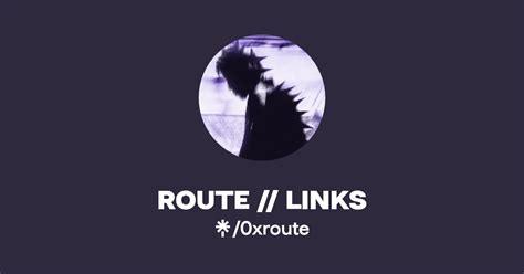 Route Links Twitter Instagram Linktree