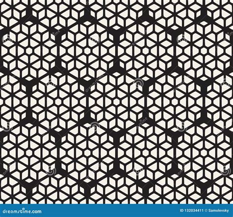 Vector Seamless Abstract Pattern Modern Stylish Striped Lattice