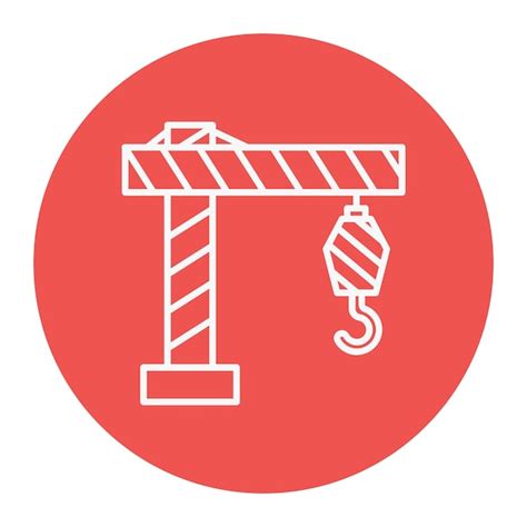 Premium Vector Tower Crane Vector Illustration