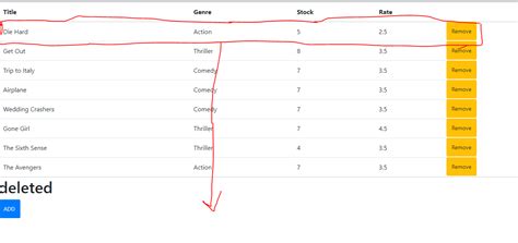 Reactjs Unable To Get Table Item In Deleted Section Stack Overflow