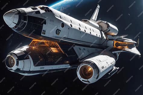 Premium Photo Image Of A Space Shuttle Futuristic Advanced Interstellar Cuttingedge Scifi