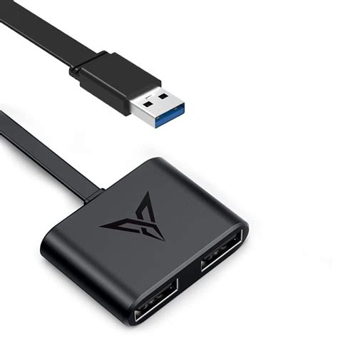 AMS USB To Port USB Hub Adapter USB Keyboard Mouse Converter Expander Compatible With