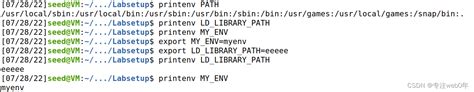 environment variable and setuid seed 的root密码 csdn博客