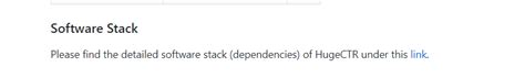 BUG Software Stack Link Is Broken Issue NVIDIA Merlin HugeCTR GitHub