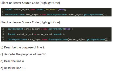 Solved Client Or Server Source Code Highlight One 2 Socket