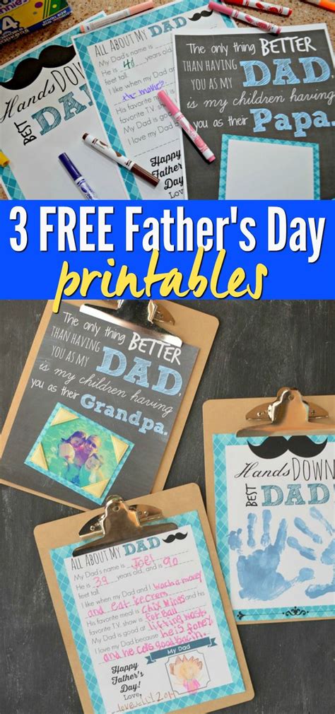 Free Fathers Day Printables Printable Fathers Day Cards Fathers
