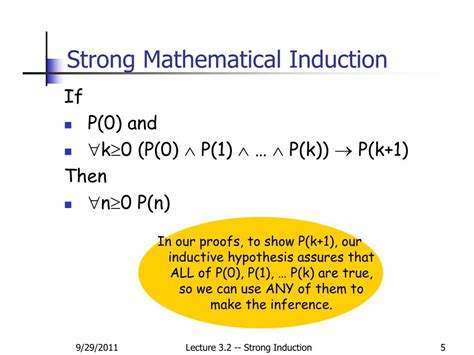 ppt lecture 3 2 strong induction powerpoint presentation free