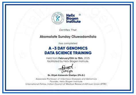 Goals Genomics Bioinformatics Campusambassador Akomolafe Sunday