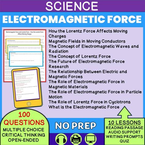 Electromagnetic Force And Lorentz Force Waves And Radiation Lorentz