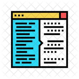 Code Testing Icon Download In Colored Outline Style
