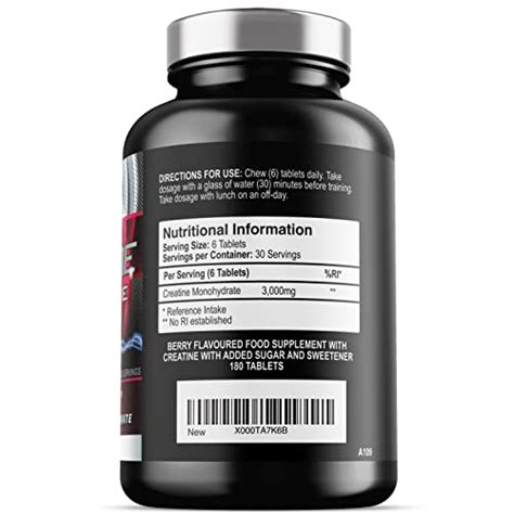 Chewable Creatine Tablets Berry Flavour 3000mg Chewable Creatine Monohydrate Tablets