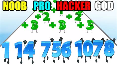 NOOB Vs PRO Vs HACKER Vs GOD In Number Run YouTube NOOB Vs PRO Vs HACKER Vs GOD In Number Run YouTube