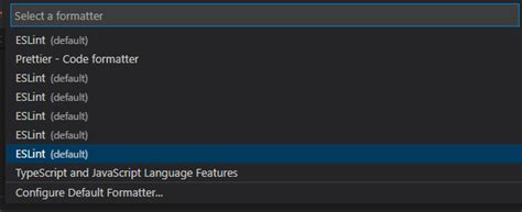 i have eslint as default formatter sometimes when i restart vscode