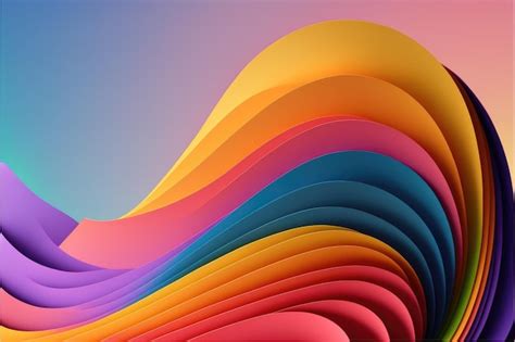 Premium Photo Abstract Wave Colorful Pattern Of Spectrum Color