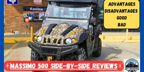 Massimo 500 Side By Side Reviews Advantages Disadvantages Good Bad