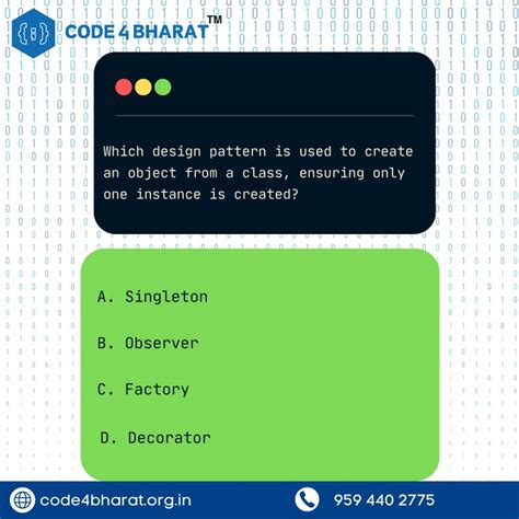 Code4bharat Singletonpattern Codechallenge Techtrivia Designpatterns Code4bharat