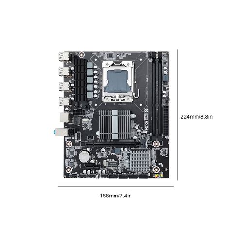 X58 Desktop Motherboard Ddr3 Memory Lga 1366 Gaming Pc Mainboard Dual