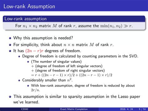 Exact Matrix Completion Via Convex Optimization Slide Ppt Ppt