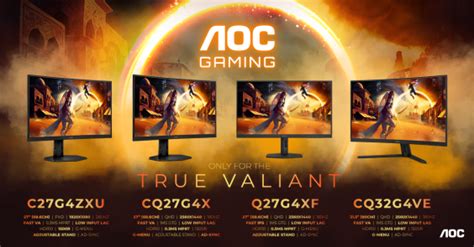 AOC Launches New Gaming Monitors In GAMING G4 Series For Gamers On A Budget Starting At 189