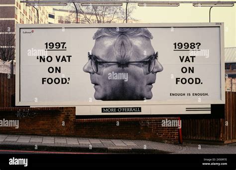 A 1997 Labour Party General Election Campaign Poster London Uk