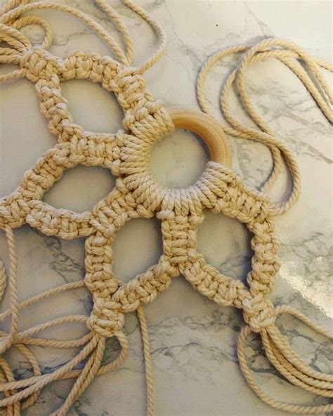 Macrame Lotus Mandala Pdf Pattern Intermediate And Advanced Macrame Tutorial Diy Macrame Step By