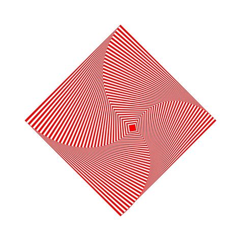 Red Wavy Distorted Lines Spiral Square Optical Illusion Vector 17215926 Vector Art At Vecteezy