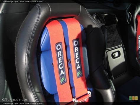 Blackblack Interior Front Seat For The 1998 Dodge Viper Gts R