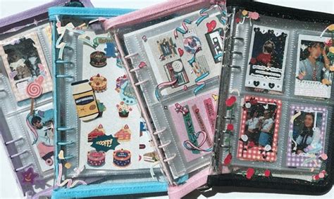 6공 포카 바인더 다이어리 커버 글리터 A5 육공 지퍼 포토카드 씰 스티커 인생네컷 폴라로이드 보관 파일 에이블리