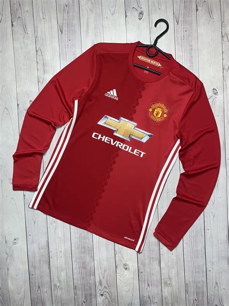 Adidas Adidas Manchester United Soccer Jersey Red Devils Long Shirt