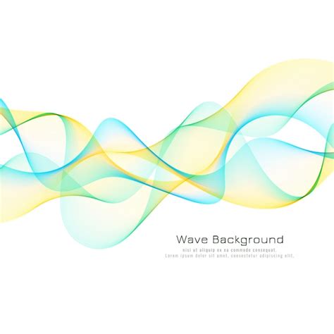 Free Vector Colorful Wave Stylish Background