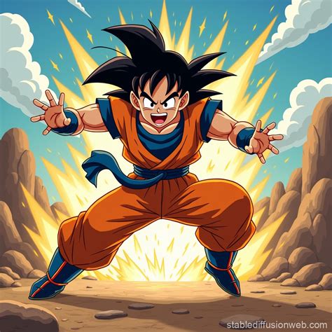 Goku Dancing To Cumbia Stable Diffusion Online