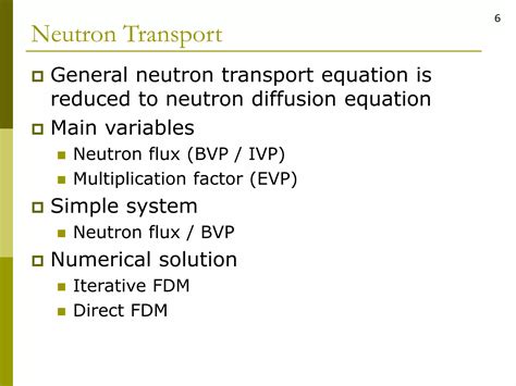 solution of simplified neutron diffusion equation by fdm ppt