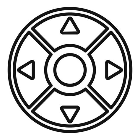 Premium Vector Player Arrow Icon Outline Vector Button Interface