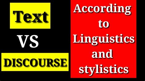 what is difference between text and discourse in stylistic and
