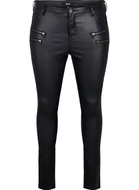 Amy Zip Coated Buxur Curvy And Stout