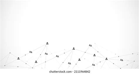 Connecting People Communication Concept Social Network Stock Vector