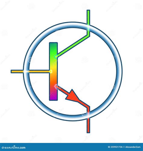 Transistor Symbol Icon Stock Vector Illustration Of Abstract 259931736